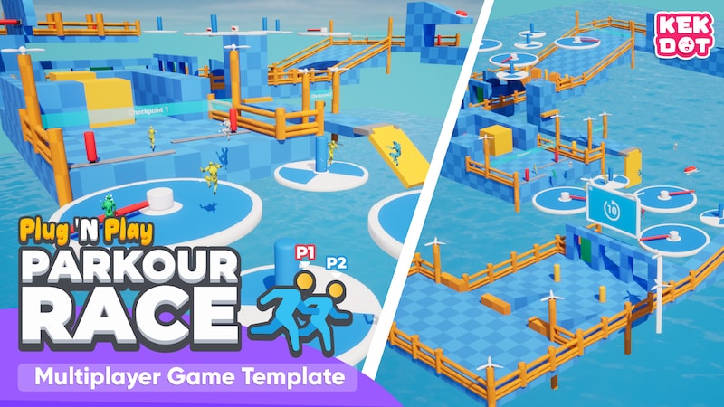 Parkour Race - Multiplayer Game Template - Platformer Party Game - By Kekdot - UE引擎资源 -魔动网